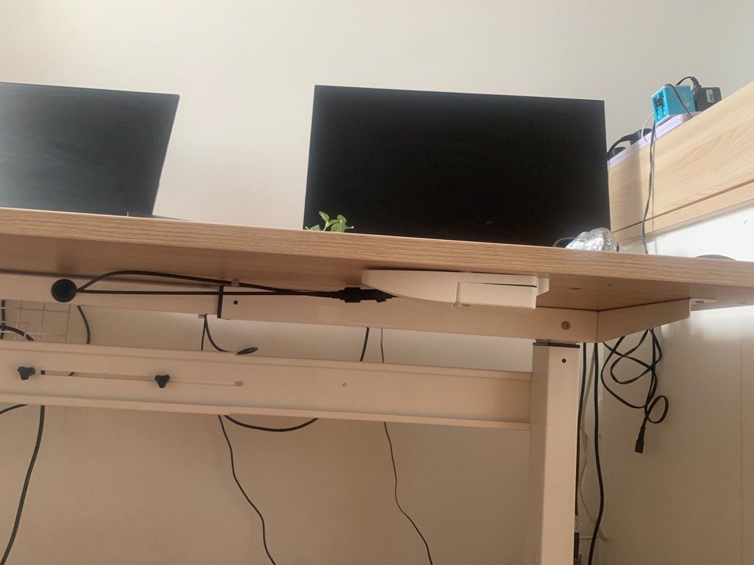 Electrical Height adjustable work desk table, Furniture & Home Living ...