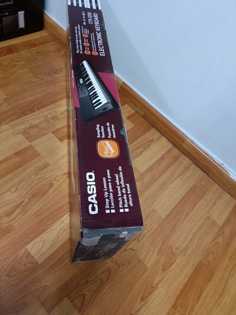 Electronic Keyboard Casio CTK-3200 + Stand, Hobbies & Toys, Music & Media, Musical Instruments ...