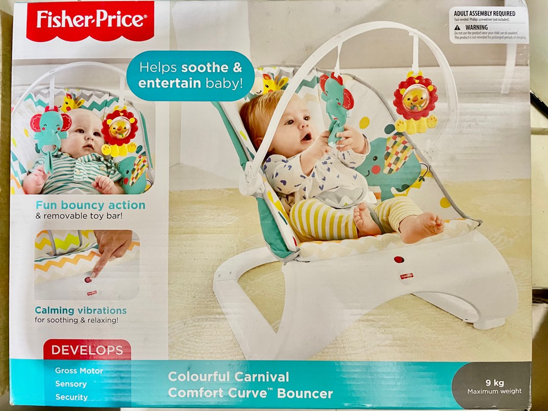 Fisher Price Carnival Comfort Curve Bouncer, Babies & Kids, Infant ...