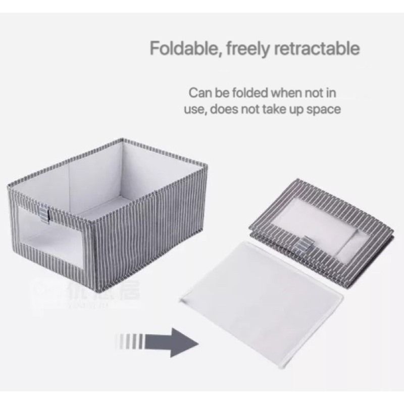 Foldable wardrobe organizer storage box, Furniture & Home Living, Home ...