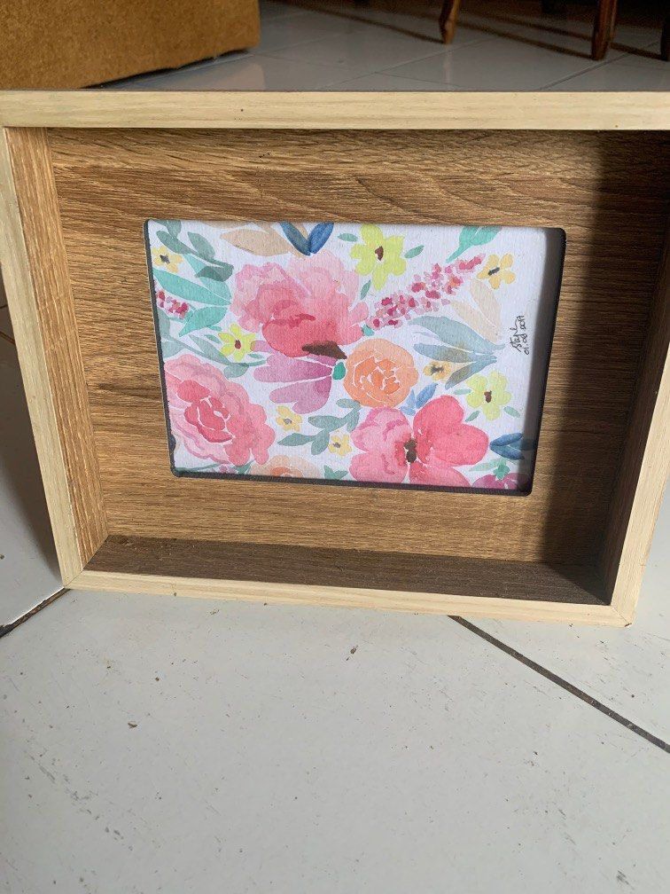 Frame Foto Kayu Ukuran 30cm x 20 cm, Perabotan Rumah di Carousell