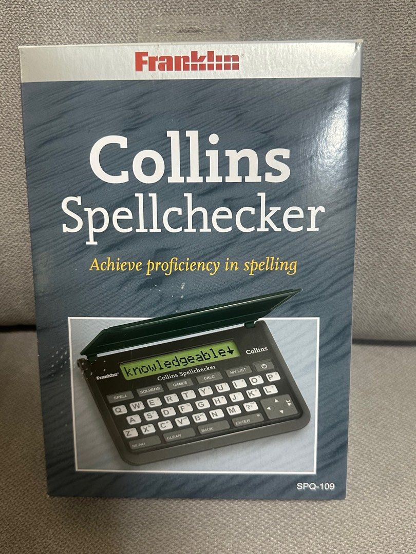 Franklin SPQ109 Collins Spellchecker with in-built Games, Everything ...