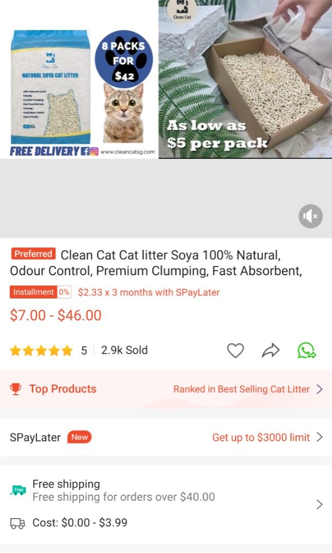 Free soy pet litter for cat rescue or foster, Pet Supplies, Homes ...