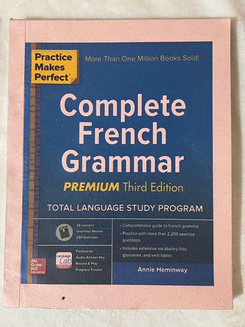 French Grammar Book, Hobbies & Toys, Books & Magazines, Textbooks on ...
