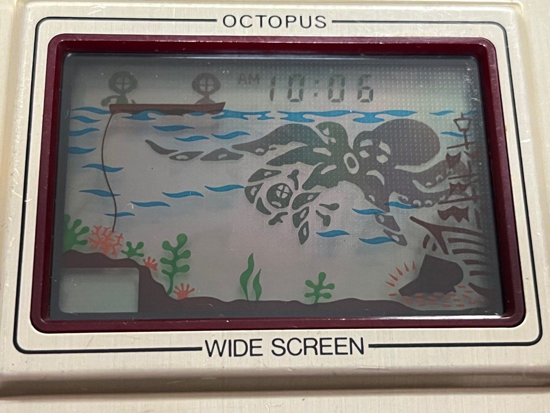 Game & Watch Octopus 八爪魚, 電子遊戲, 電子遊戲機, Nintendo 任天堂 - Carousell
