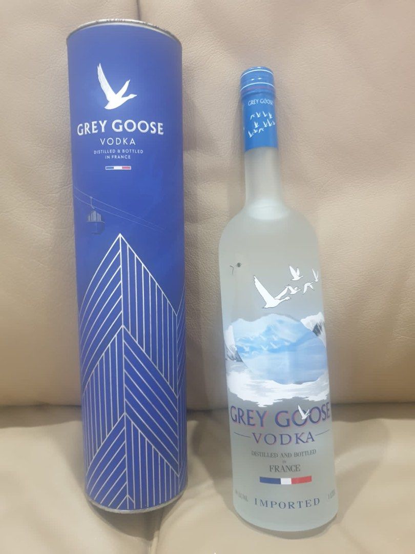 grey goose 1 L, Makanan & Minuman, Minuman Tidak Beralkohol di Carousell