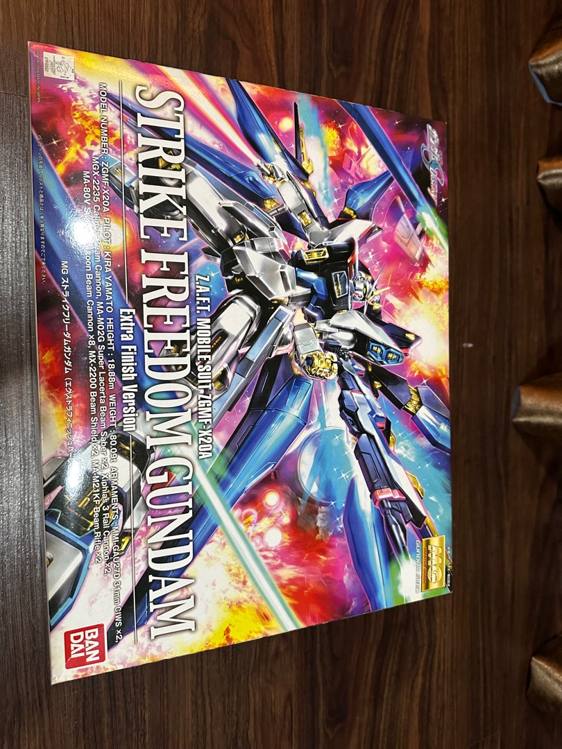 Gundam MG Strike Freedom Limited Edition Extra Finish Unbuilt, Hobbies ...