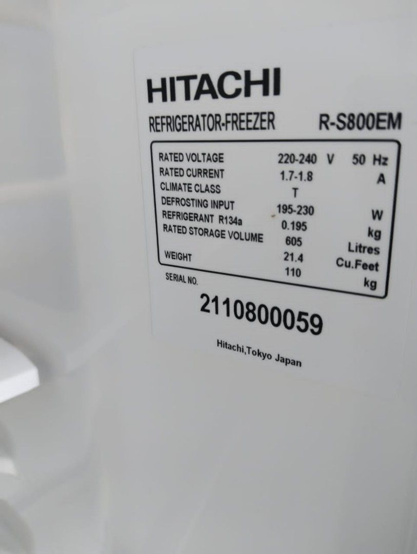 Hitachi glass door, TV & Home Appliances, Kitchen Appliances ...