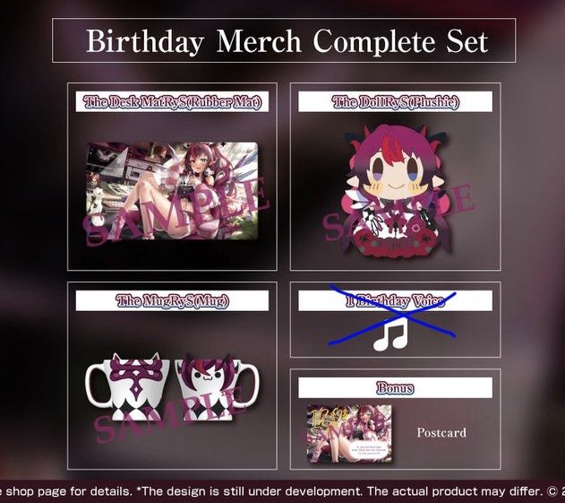 HOLOLIVE EN HOPE IRyS Birthday Celebration 2022 Merch Complete Set ...