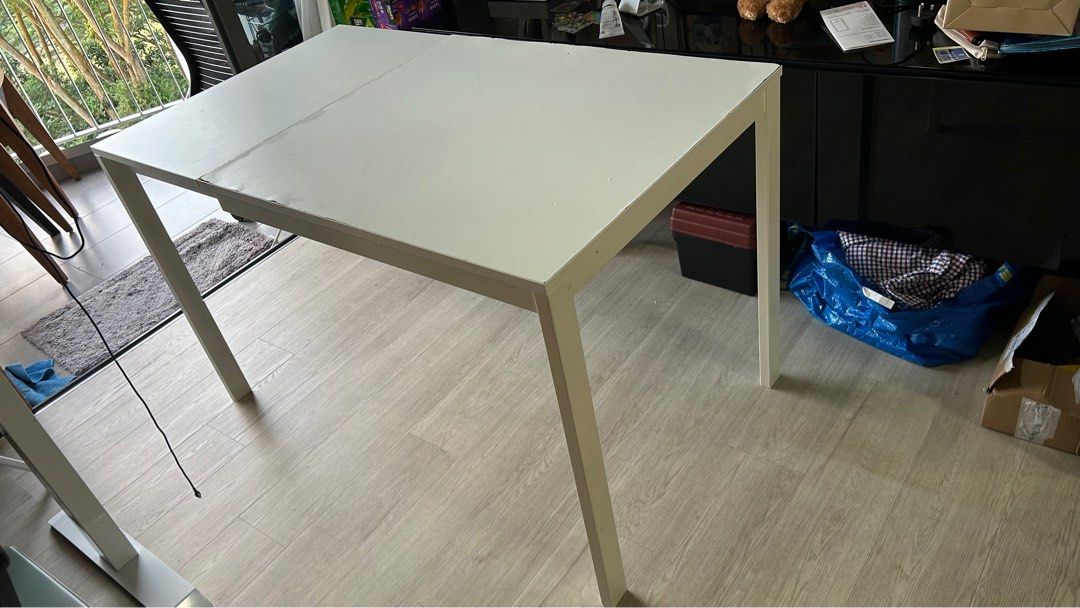 IKEA VANGSTA extendable table, Furniture & Home Living, Furniture ...