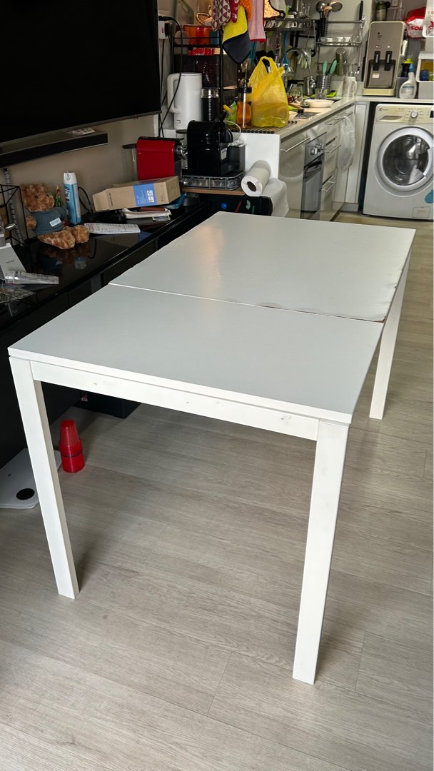IKEA VANGSTA extendable table, Furniture & Home Living, Furniture ...