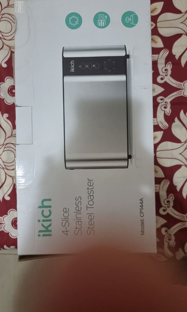 ikich 4 slice stainless steel toaster, TV & Home Appliances, Kitchen ...