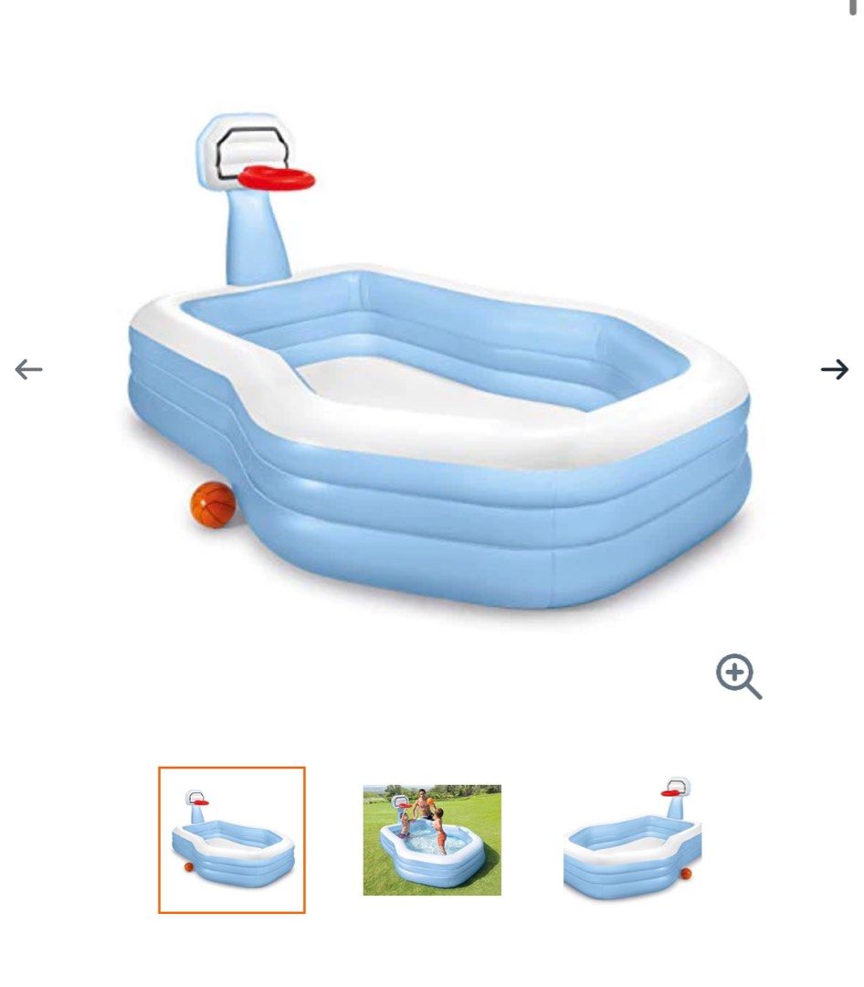Intex Shootin' Hoops Swim Center Family Swimming Pool, Hobbies & Toys ...