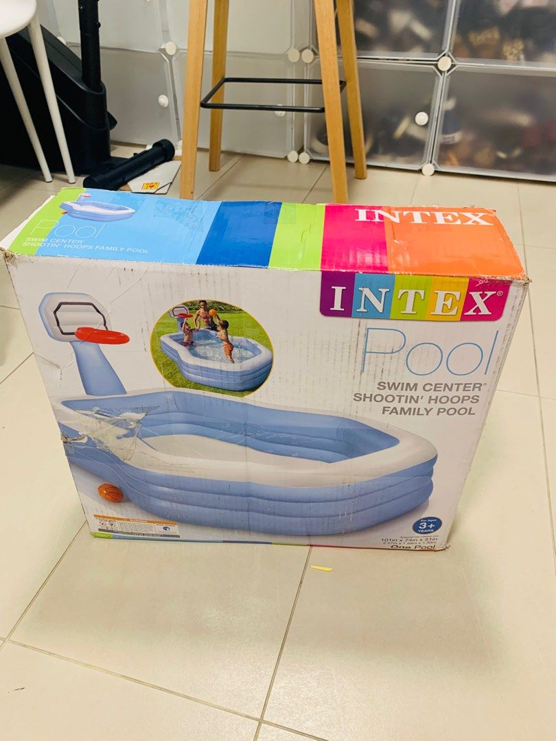 Intex Shootin' Hoops Swim Center Family Swimming Pool, Hobbies & Toys ...