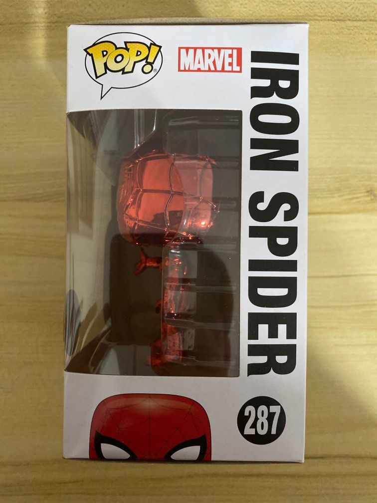 Iron Spider Red Chrome 287 Funko Pop, Hobbies & Toys, Memorabilia ...