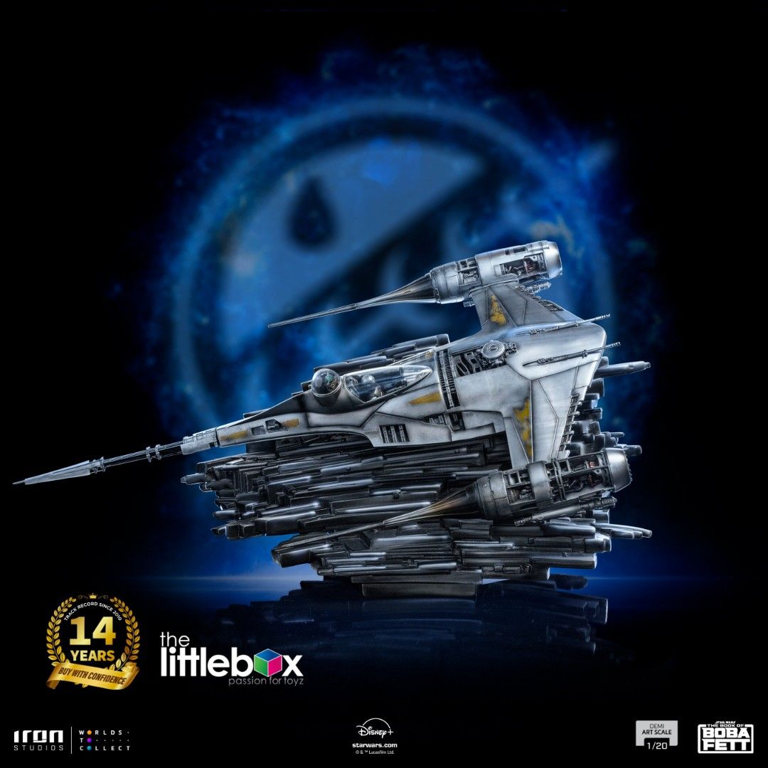 Iron Studio Statue Mando N-1 Starfighter BOBF Demi Art Scale 1/20 ...