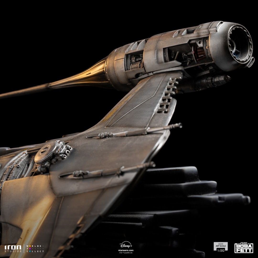 Iron Studio Statue Mando N-1 Starfighter BOBF Demi Art Scale 1/20 ...