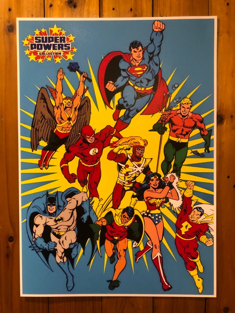 Justice League Of America Super Powers Retro Vintage Classic Cartoon ...