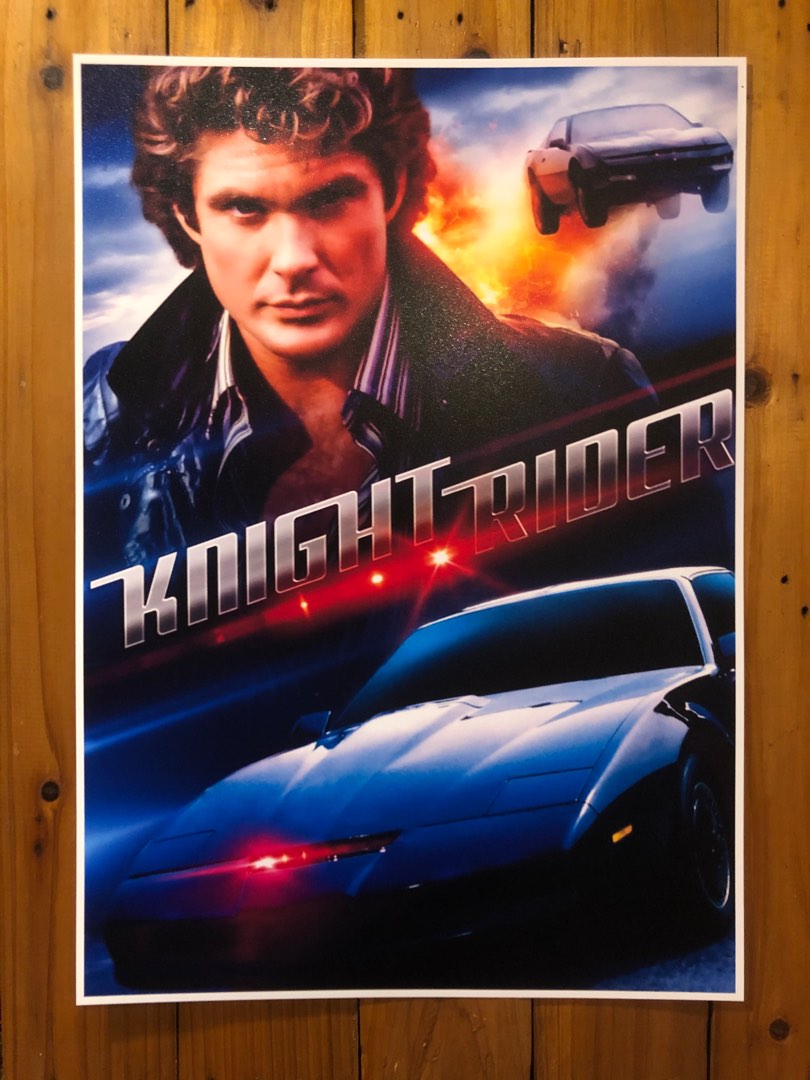 Knight Rider Retro Vintage Classic Movie Poster on Carousell