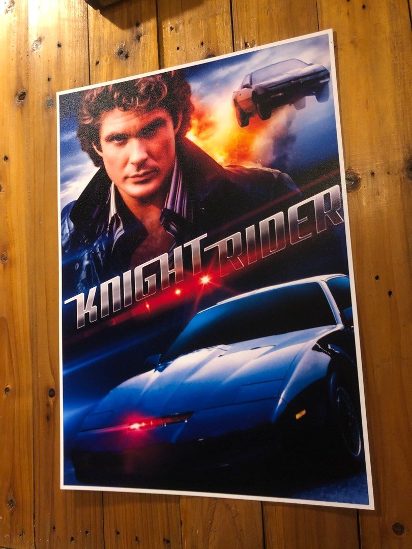 Knight Rider Retro Vintage Classic Movie Poster on Carousell