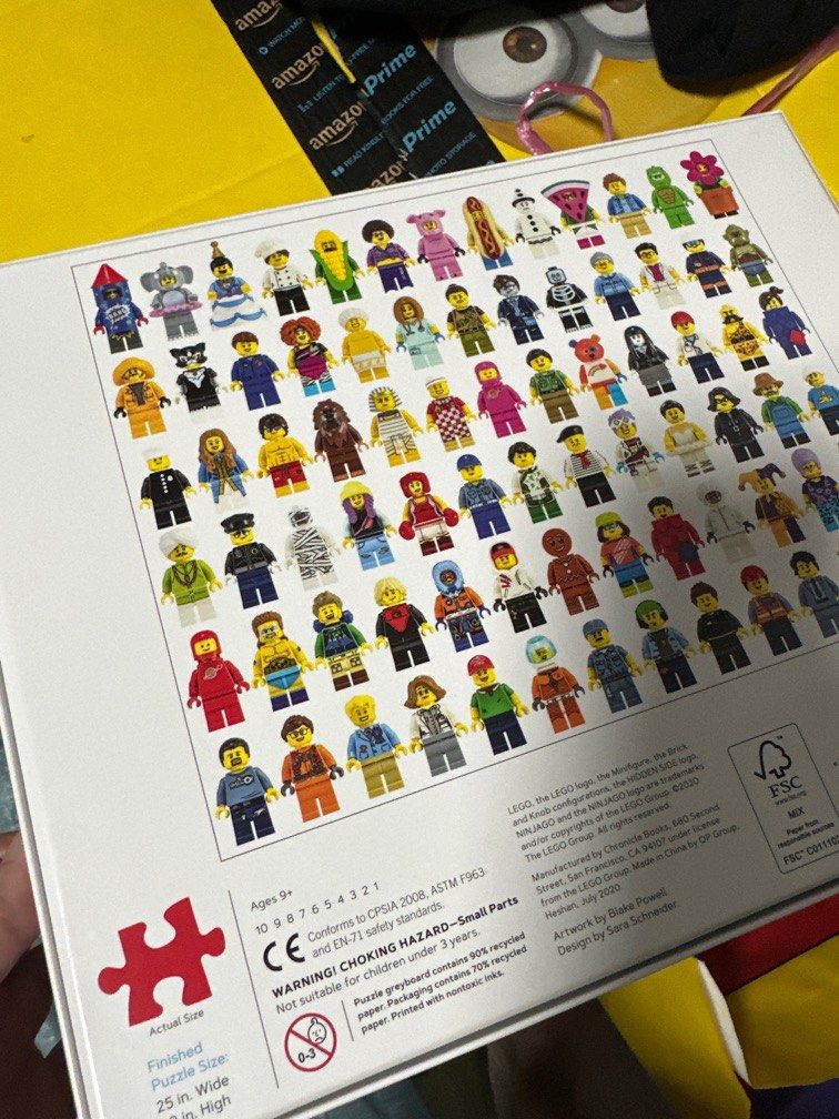Lego Minifigure Jigsaw Puzzle, Hobbies & Toys, Toys & Games on Carousell
