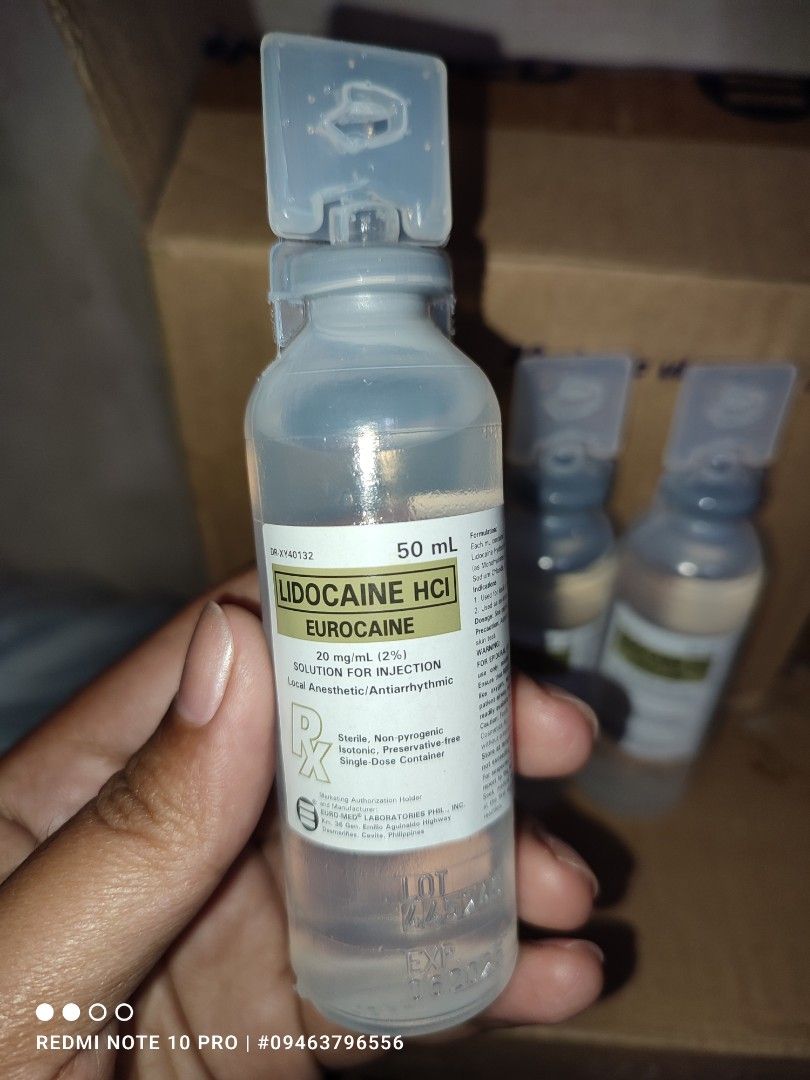 Lidocaine HCI Eurocaine 50ml, Health & Nutrition, Medical Supplies & Tools on Carousell