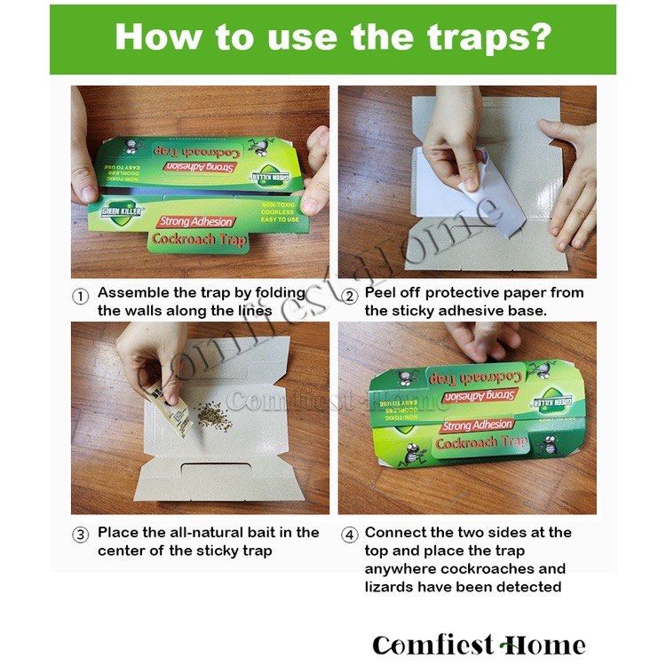 10x Lizard & cockroach trap (10 pieces), Everything Else on Carousell