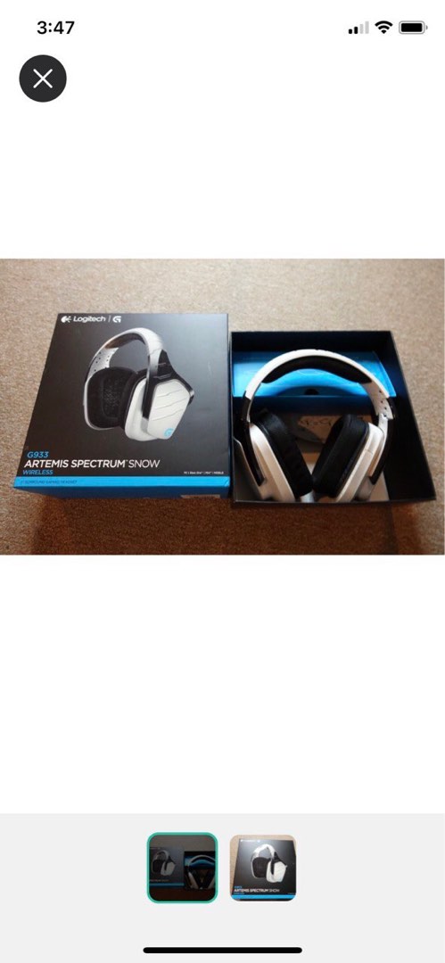 LOGITECH G933 Artemis Spectrum Snow Wireless 7.1 Gaming Headset,White ...