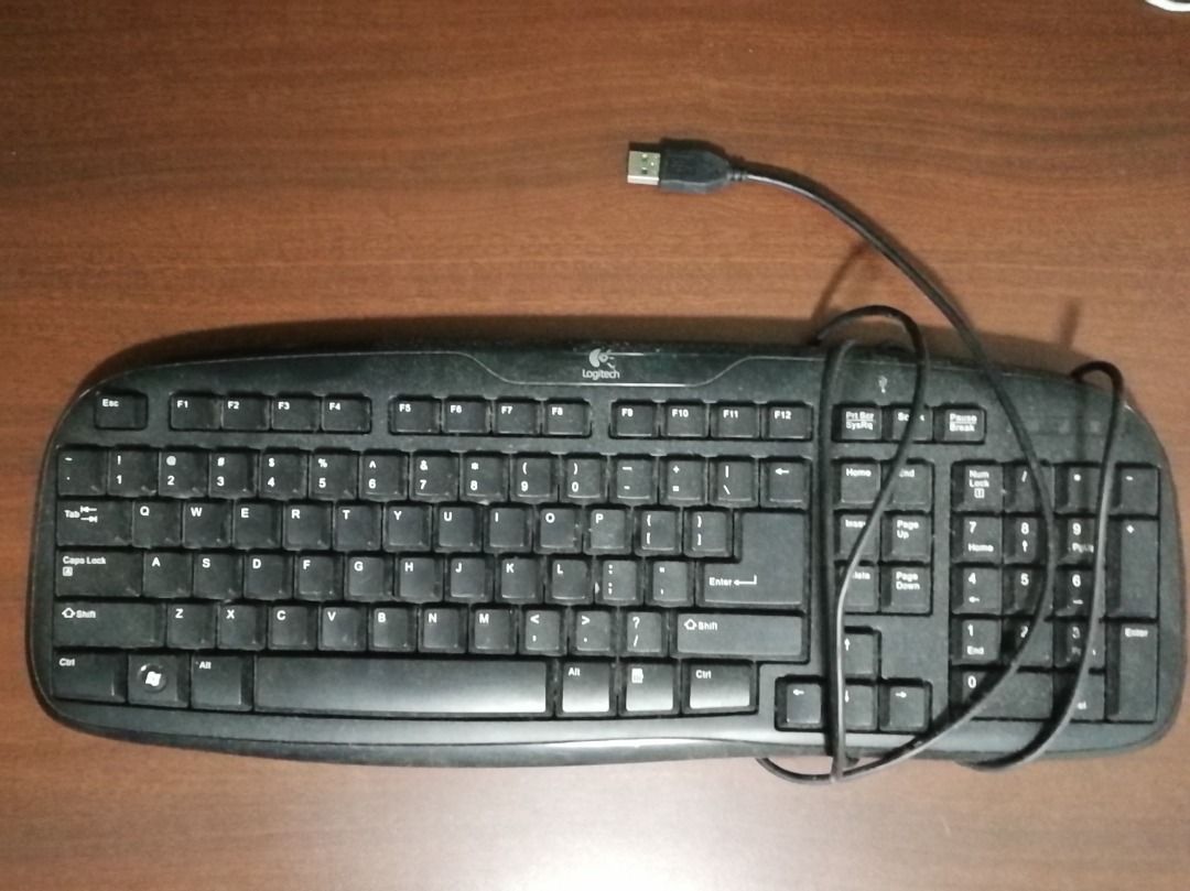 Logitech wired keyboard, Computers & Tech, Parts & Accessories ...