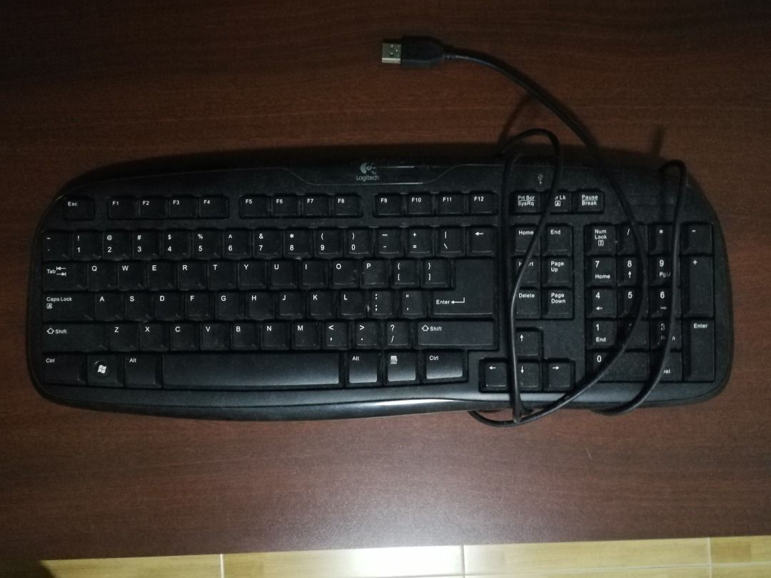 Logitech wired keyboard, Computers & Tech, Parts & Accessories ...