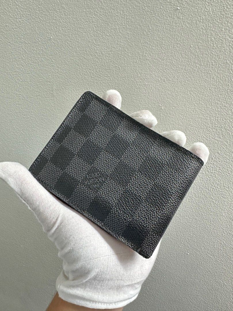 Louis Vuitton Men Damier Graphite Wallet . 5 Card Holder . Authentic ...