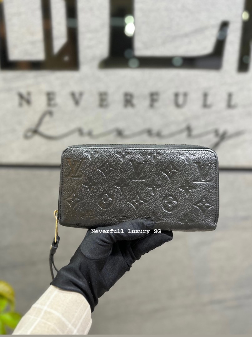 Louis Vuitton Zippy Long Wallet Black Monogram Empriente, Luxury, Bags ...