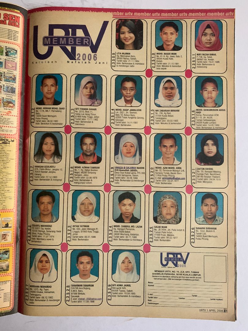 Majalah URTV Bil 670_2006, Hobbies & Toys, Books & Magazines, Magazines ...