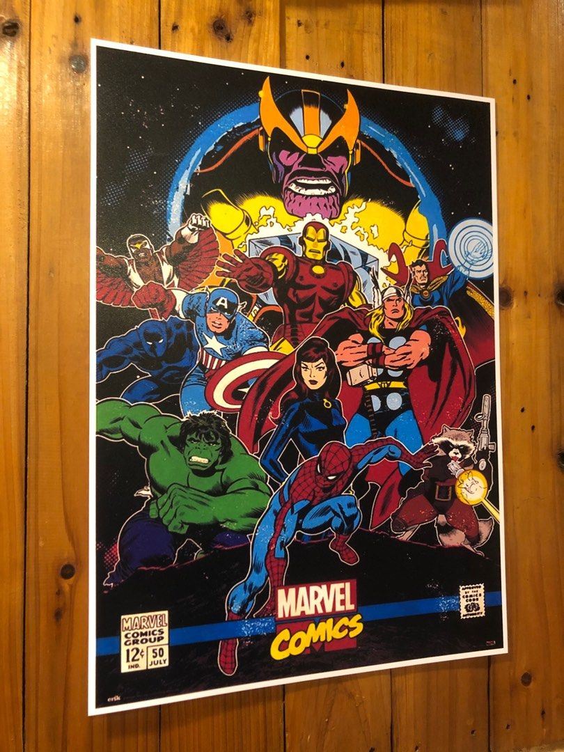 Marvel classics Retro Vintage Classic Cartoon Movie Poster, Hobbies ...