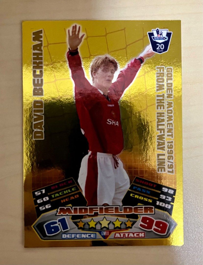 Match Attax David Beckham Man of The Match, Hobbies & Toys, Memorabilia ...
