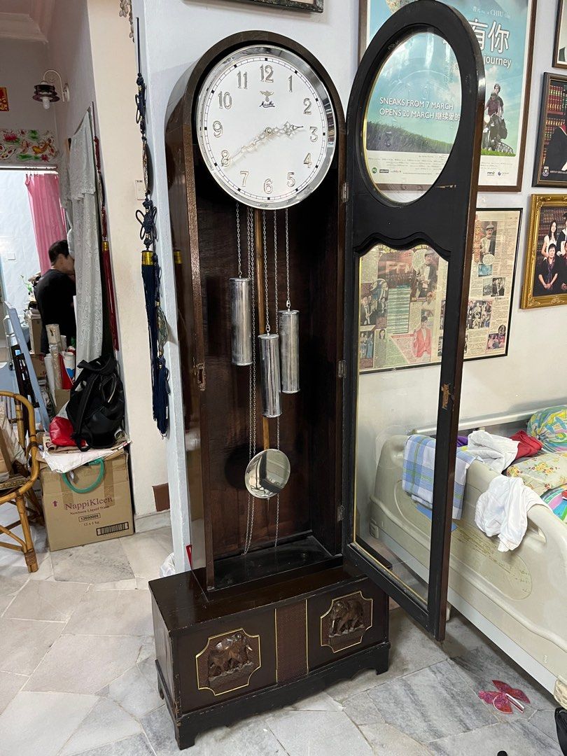 Mauthe Grandfather Clock Germany, Hobbies & Toys, Collectibles ...