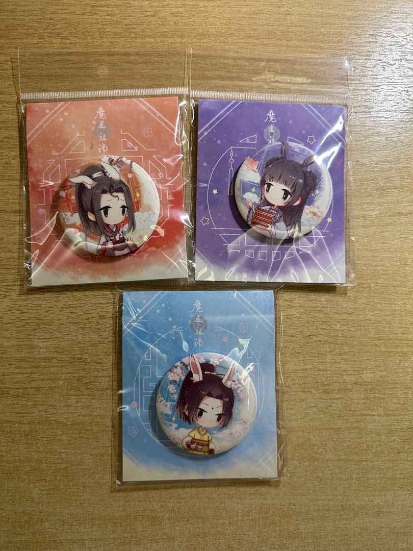 MDZS Badges (Mo Dao Zu Shi, Grandmaster of Demonic Cultivation ...