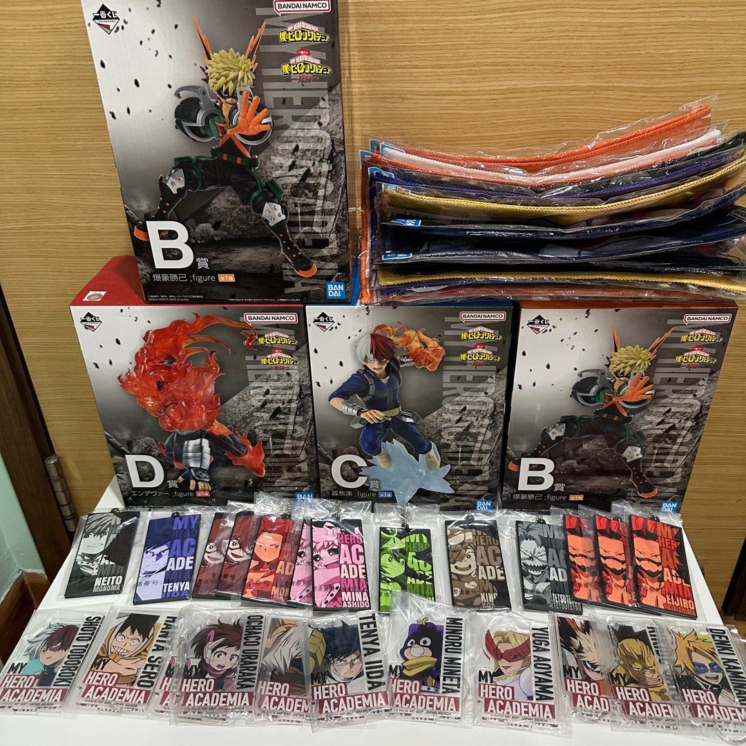 MHA Kuji Mortal Combat Prize B C D G H I Endeavour Shoto Bakugou ...