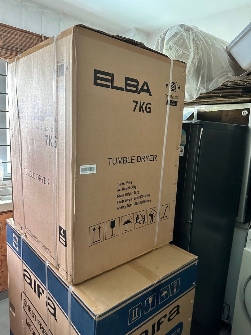 MUST BUY! Brand New Elba 7KG Tumble Dryer EB703DS, TV & Home Appliances ...