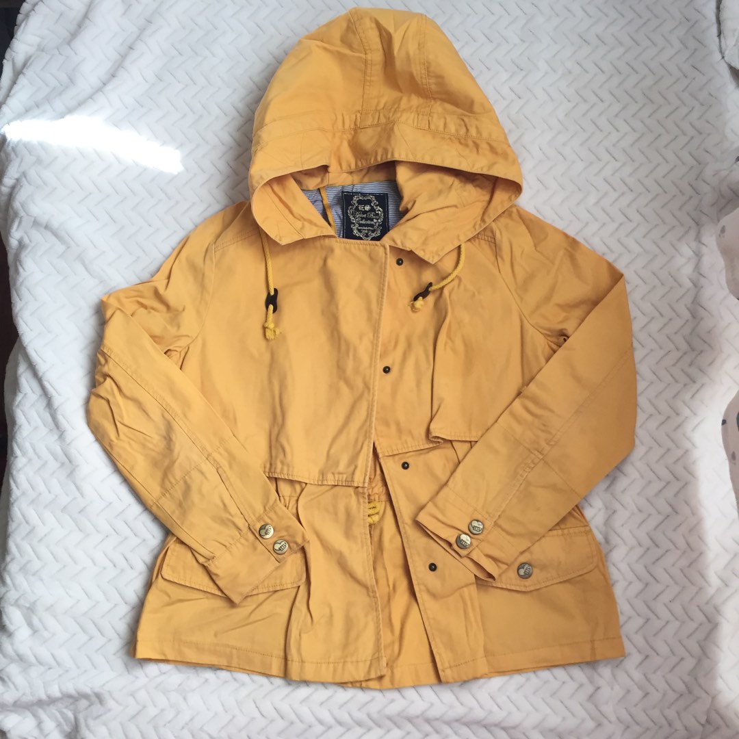 mustard yellow parka on Carousell