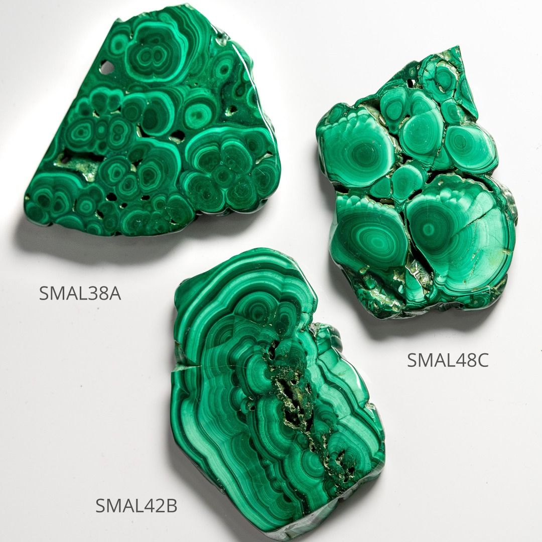 Natural Malachite Slabs, Women's Fashion, Jewelry & Organisers ...