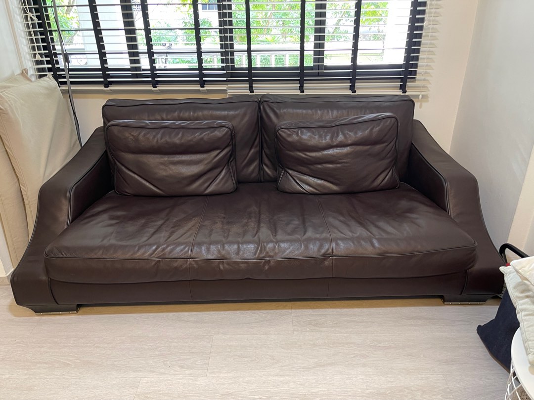 Natuzzi deep sofa / day bed sofa, Furniture & Home Living, Furniture ...