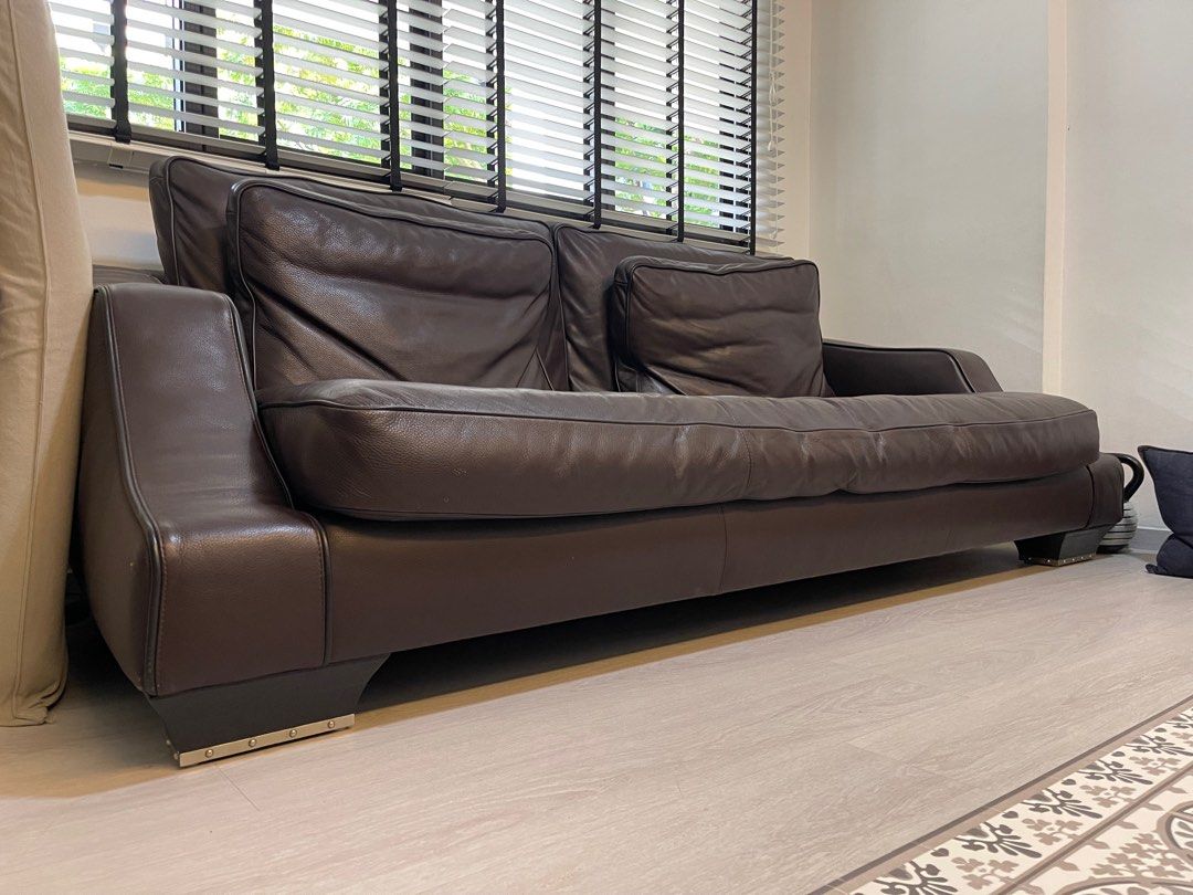 Natuzzi deep sofa / day bed sofa, Furniture & Home Living, Furniture ...