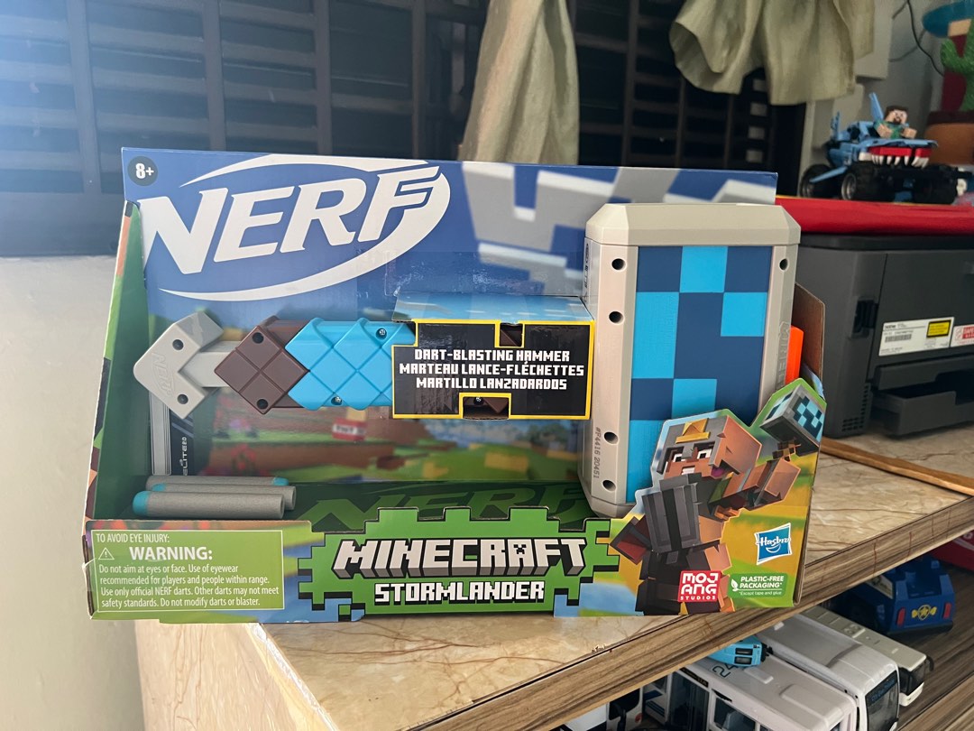 Nerf Minecraft Stormlander Hammer, Hobbies & Toys, Toys & Games on ...