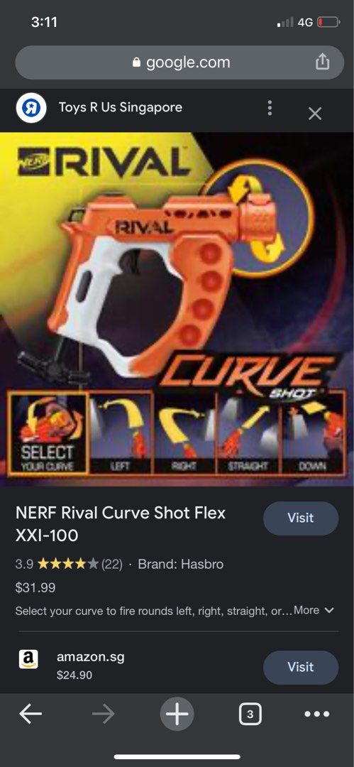 Nerf Rival Flex XXI-100, Hobbies & Toys, Toys & Games on Carousell