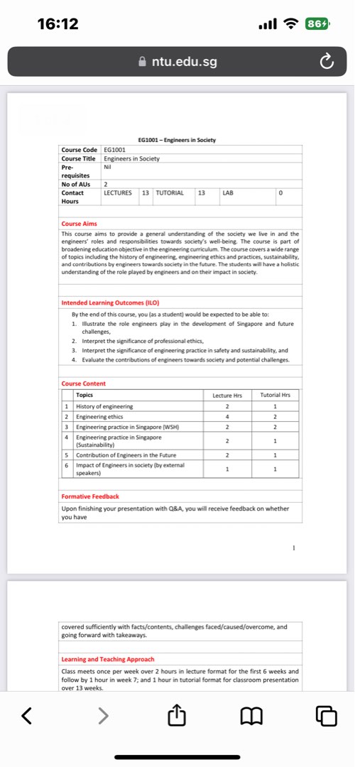 [NTU] QUIZ MATERIAL: EG1001 ENGINEERING IN SOCIETY, Everything Else on ...