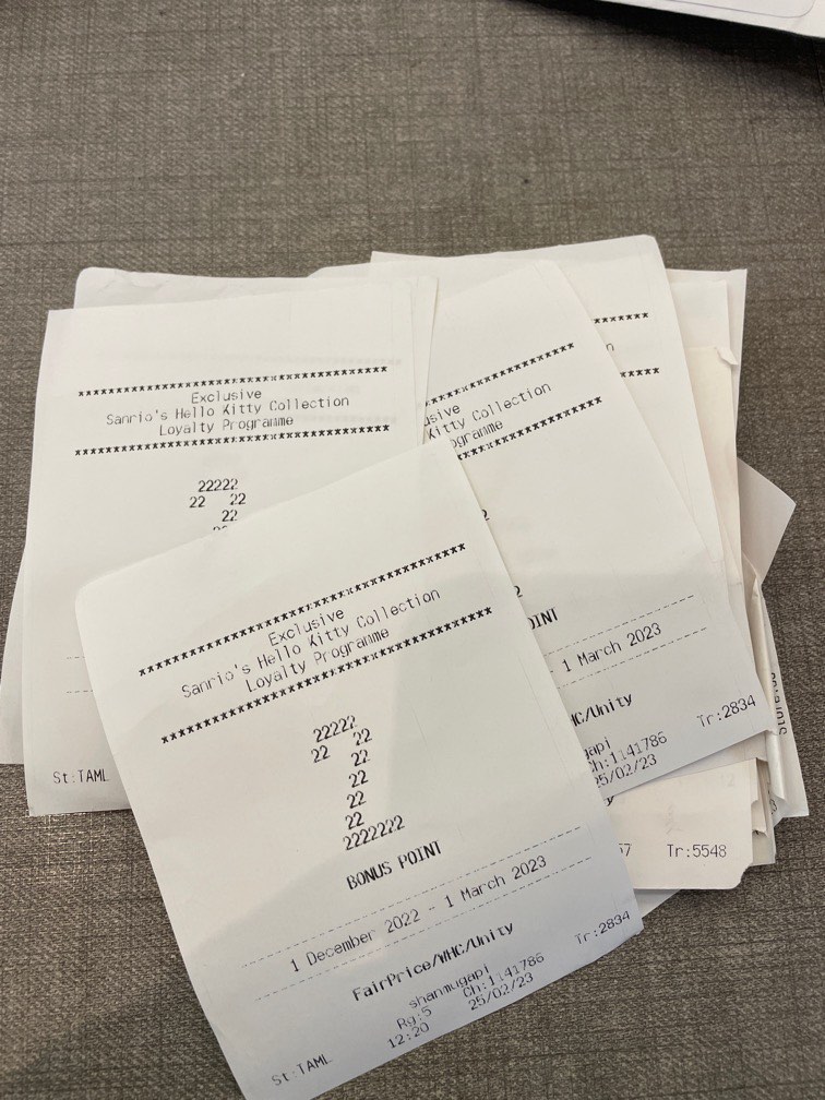 $10 for 84 points NTUC Bonus Points sanrio's hello kitty collection ...