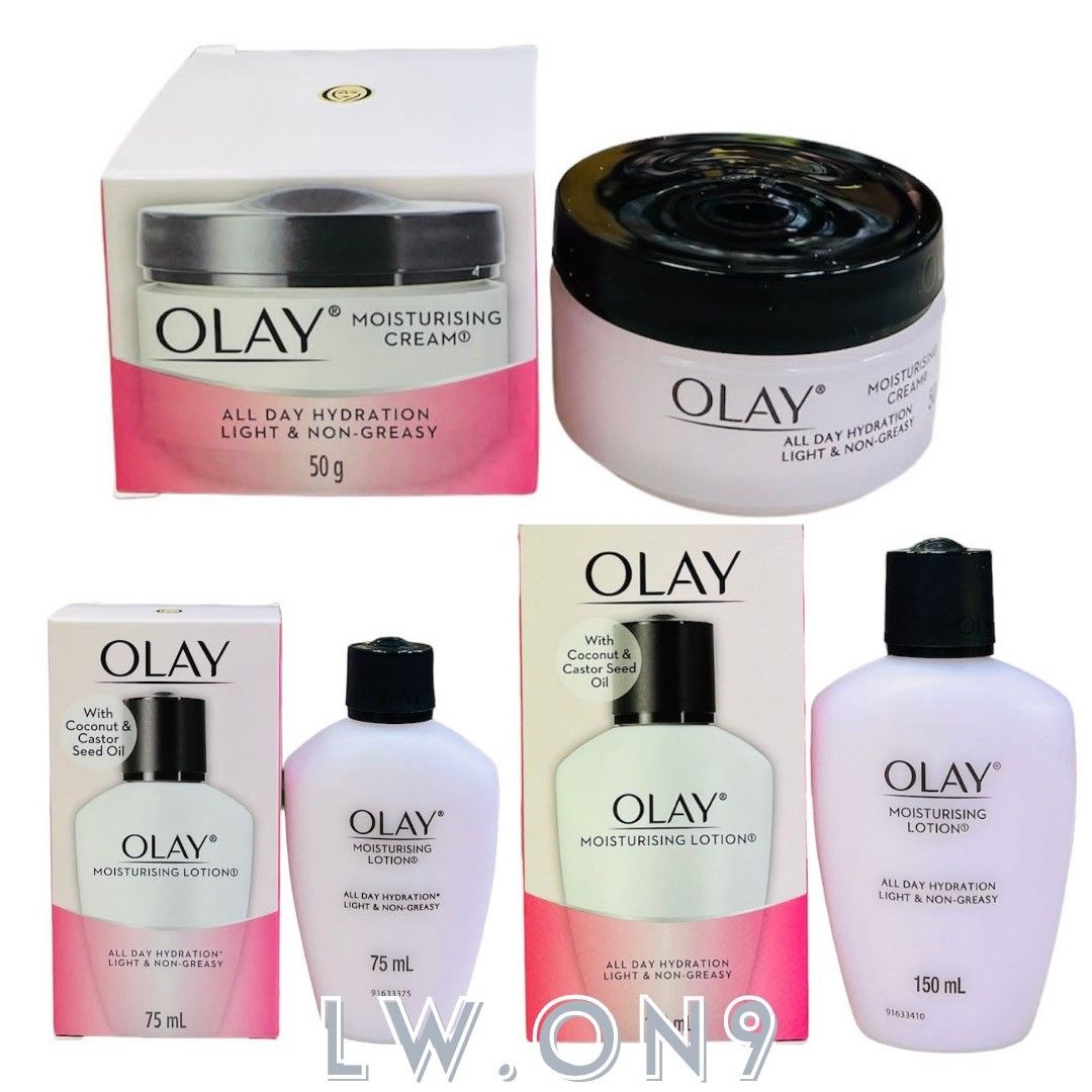 OLAY ALL DAY HYDRATION LIGHT & NON GREASY MOISTURIZER AVAILABLE 3 TYPES ...
