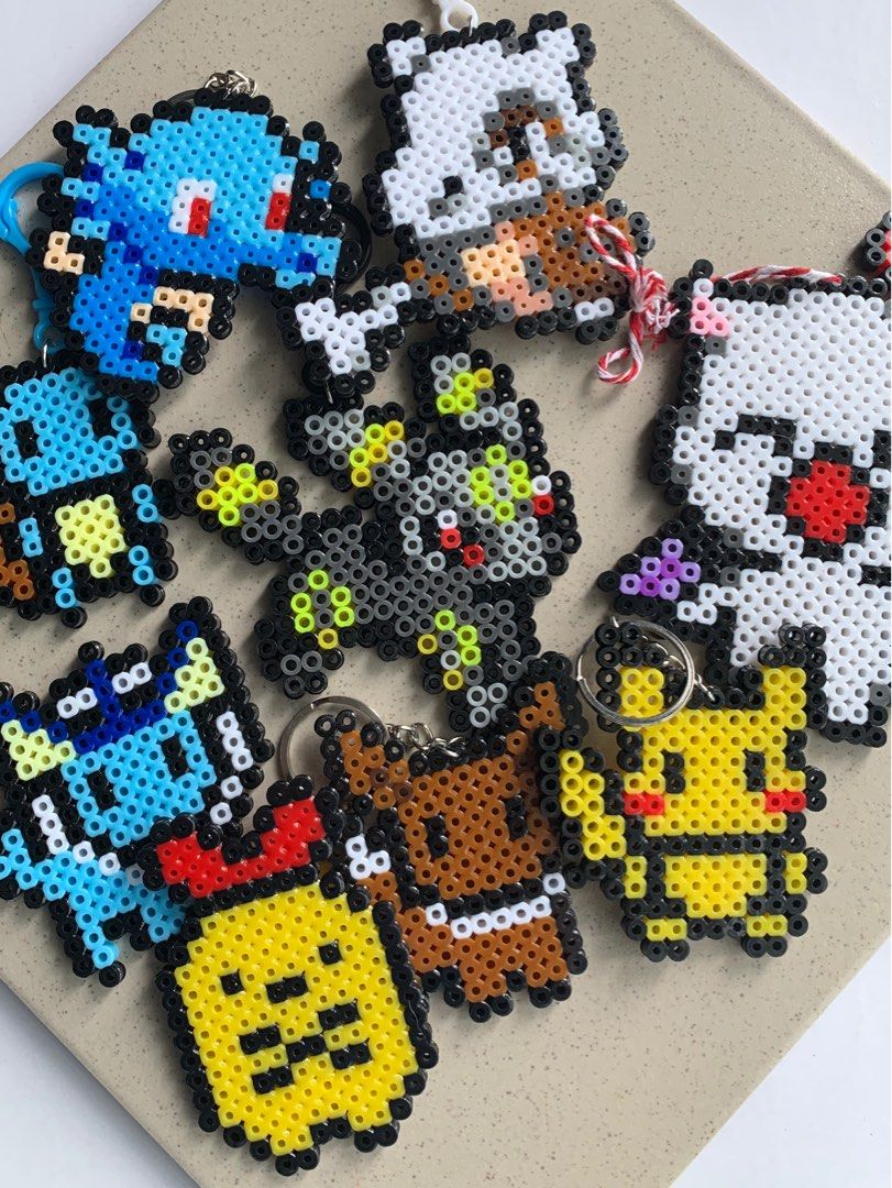 One Piece Chopper Perler Bead Keychain, Hobbies & Toys, Stationery ...