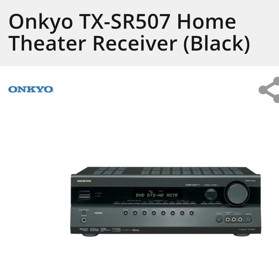 Onkyo TX-SR507, 音響器材, 其他音響配件及設備 - Carousell